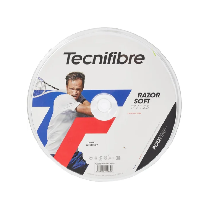 Shop the Tecnifibre Razor soft 1.20mm 200m reel lime | Tennis Ranch All Sport